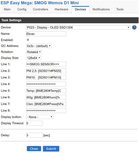 Smog And Esp8266 Part 2 Wyświetlacz Oled Pomiar Warunków Blog