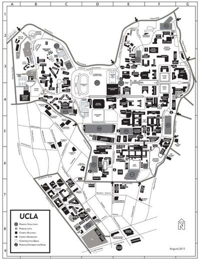 Ucla Campus Map Grayscale By Avenza Systems Inc Avenza Maps