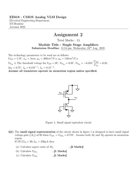 SOLUTION Ee Assignment With Solutions Studypool