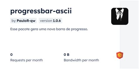 Progressbar Ascii Cdn By Jsdelivr A Cdn For Npm And Github