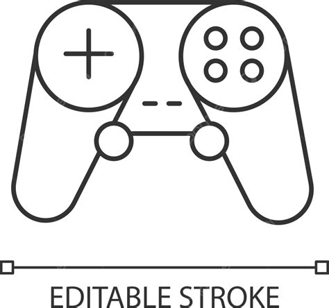Gamepad Linear Icon Ecommerce Sign Vector Vector Ecommerce Sign Vector Png And Vector With