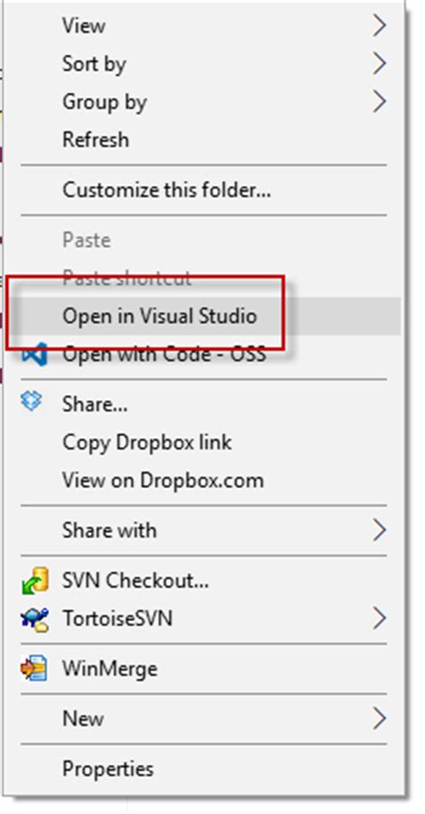 Visual Studio 2017 Open In Visual Studio From Explorer Permission Error Stack Overflow