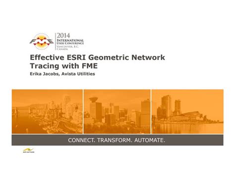 Effective Esri Geometric Network Tracing With Fme Pdf