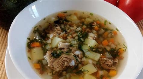 Гречневый суп на мясном бульоне - 1001 рецепт