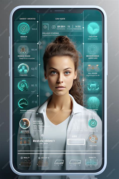 Premium Ai Image Healthcare App Ui Mockup Generate A Userfriendly Ui