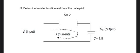 solved 3 ﻿determine transfer function and draw the bode