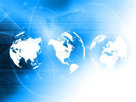 World Map Technology Style Stock Illustration Illustration Of Globe
