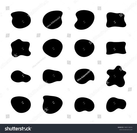 Blob Shapes Vector Set Organic Abstract Stock Vector Royalty Free 1899118474 Shutterstock