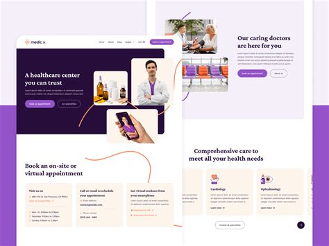 Medic X Hospital Html Responsive Website Template
