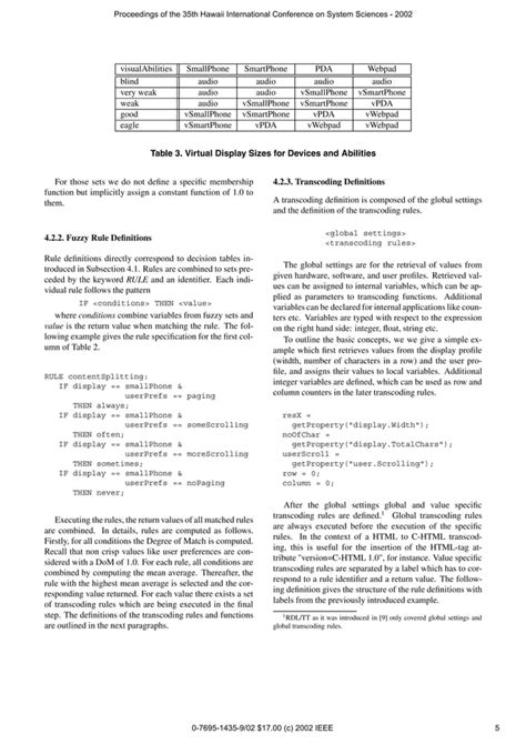 Fuzzy Rules For Html Transcoding Pdf