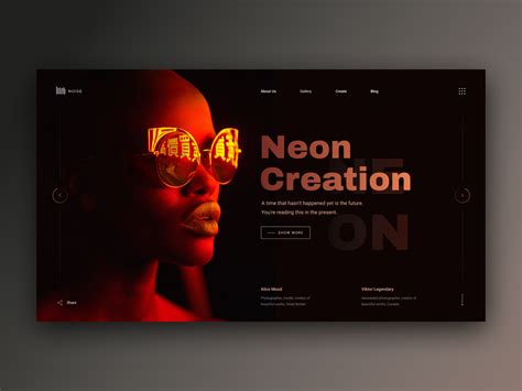 Futuristic Design Concept Futuristic Design Web Design Black