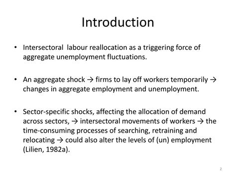 Ppt Employment Reallocation And Unemployment Revisited A Quantile