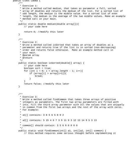 Solved γ∗ Exercise 1 Write A Method Called Median That
