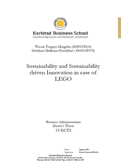 Lego Pdf Methodology Sustainability