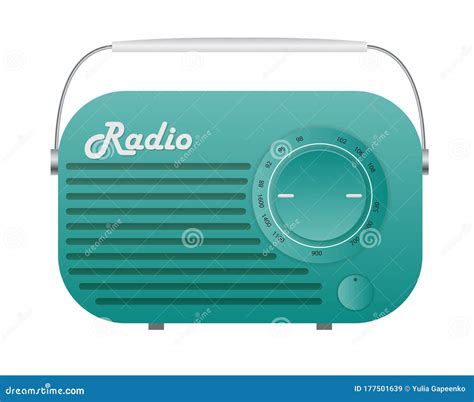 Radio Tuner White Icons On Edged Square Buttons Vector Illustration 194730824