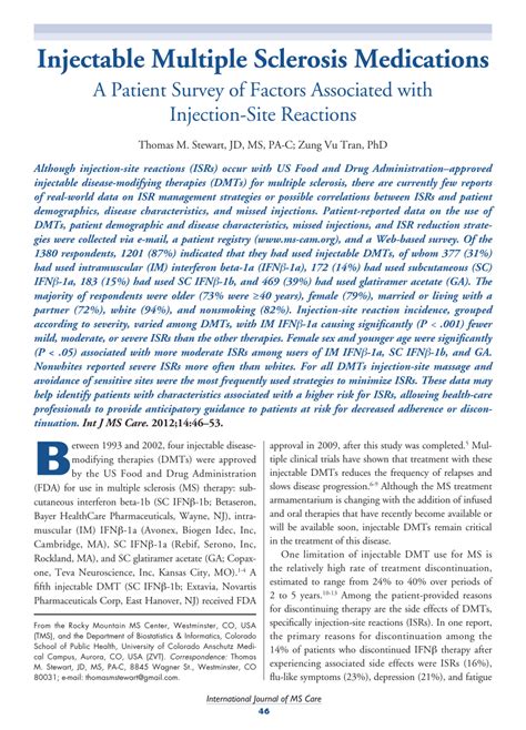 Pdf Factors Related To Fatigue In Multiple Sclerosis