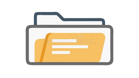 Folder Icon Flat Vector Directory And Storage Graphic Element Symbol Vector Design Generative