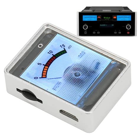 Vu Meter 13 Display 42db Aluminum Alloy Body Analog Vu Meter