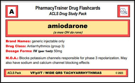 Amiodarone Dose In Acls