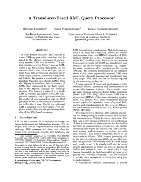 Pdf Efficient Xml Query Processing With Xsm