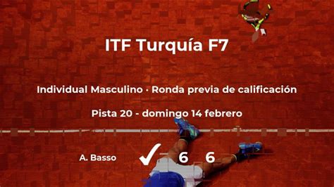 Resultados De Tenis En Directo Partido Andrea Basso Tomislav
