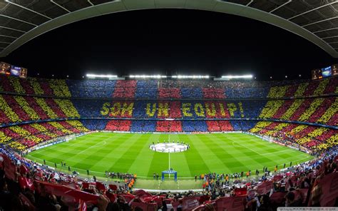Fc Barcelona Camp Nou Stadium 4k Uhd Wallpaper For Ultrahd Desktop And
