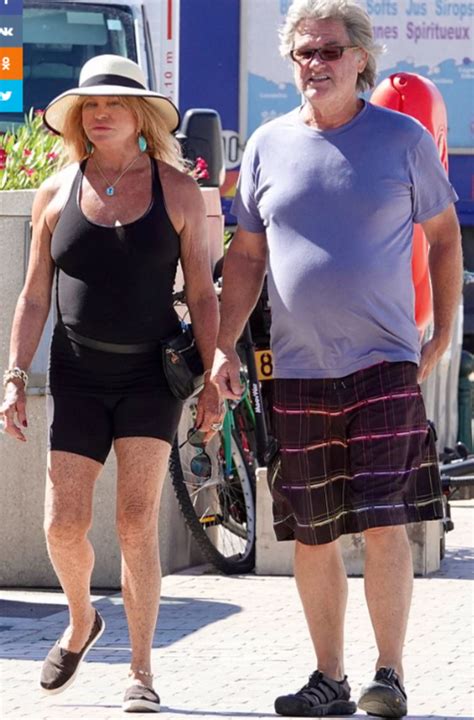 Flaccid Skin In Spots The Paparazzi Captured Hawn In Shorts On A Walk