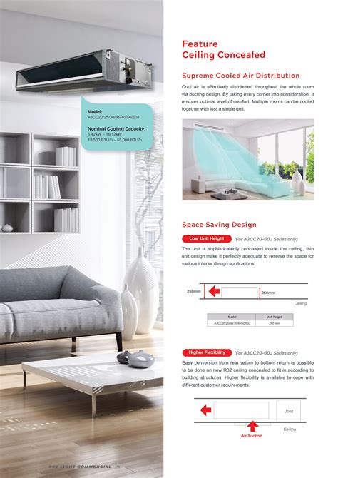 Acson Ceiling Concealed Non Inverter A3cc35j Series R32 3 5hp Aircon Specialist And Supplier