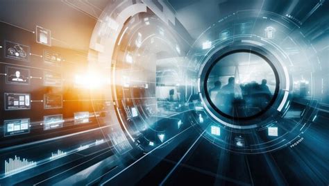 Abstract Representation Of Business Process Automation Highlighting Efficiency And Technology