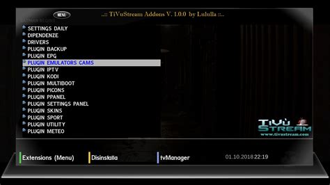 [plugin] tivustream addons enigma2 addons panel plugins linux