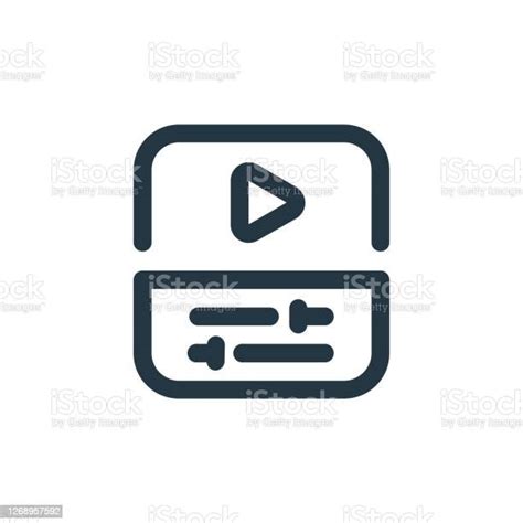 흰색 배경에서 격리된 비디오 편집 벡터 아이콘입니다 웹 사이트 디자인 및 모바일 앱 개발을 위한 개요 씬 라인 비디오 편집 아이콘 얇은 선 비디오 편집 개요 아이콘 벡터