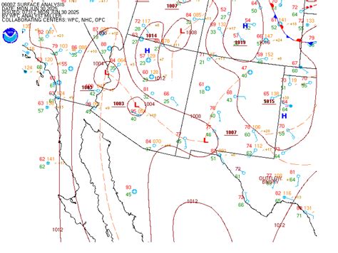 Surface Maps Weather
