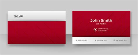 우아한 패턴의 현대적인 심플한 레드 화이트 명함 디자인 기하학적 장식 예술창조적 인 깨끗한 개념 벡터 일러스트 인쇄 템플릿입니다 0명에 대한 스톡 벡터 아트 및 기타 이미지