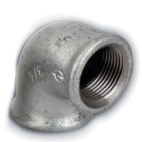 2 Galvanized Elbow Plumbing Connection Element
