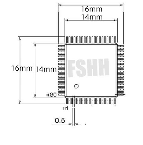 OTQ 100 0 5 09 Test Socket QFP100 LQFP100 TQFP100 Adapter 0 5mm 14x14mm 16x16mm FSHH Store