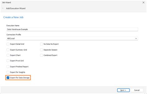 Creating A View Data Warehouse Using The Scheduler Bridgeworks Help Center