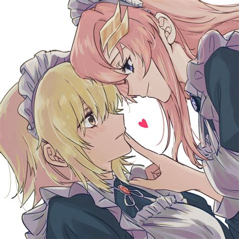 Cagalli Yula Athha And Lacus Clyne Gundam And 1 More Drawn By Mi