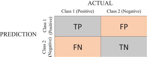 Confusion Matrix For Two Classes 49 Download Scientific Diagram