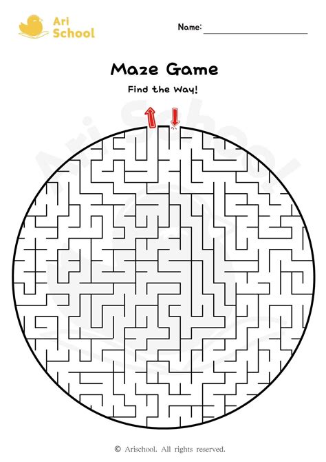 Maze Games Circle 5 Arischool