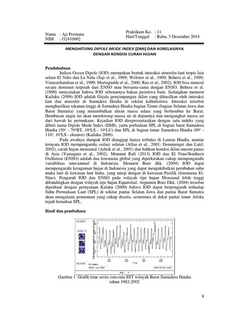 Menghitung Dipole Mode Index Dmi Dan Kor Pdf