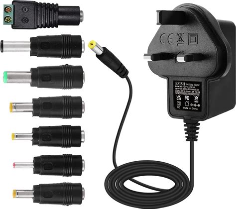 EFISH 12V 1A 12W Power Supply Adapter With Switch Power Plug For 12V Small Electronic Devices