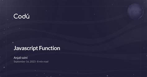 Javascript Function By Anjali Saini Codú