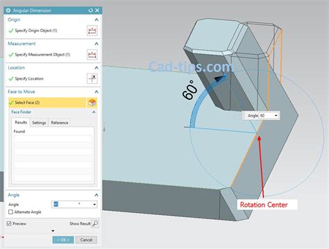 Angular Dimension In Synchronous Modeling Cad Tips