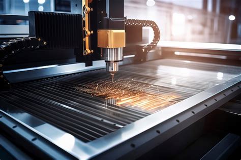 Premium AI Image CNC Laser Cutting Machine AI Technology Generated Image