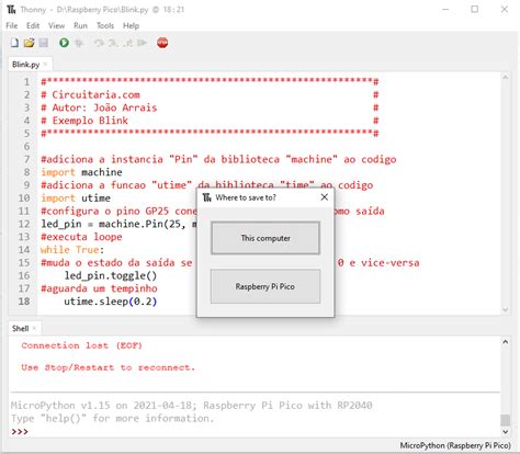 Programando O Raspberry Pi Pico Em Python Circuitaria