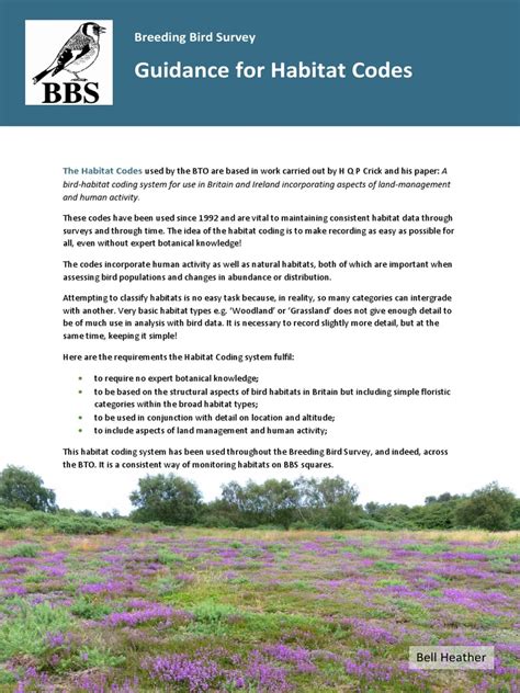 Guidance For Habitat Codes Download Free Pdf Agriculture Plants