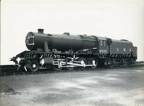 Beautiful Original Photograph Lms 8000 Stanier Class Steam Engine 1945ca £14 40 Picclick Uk