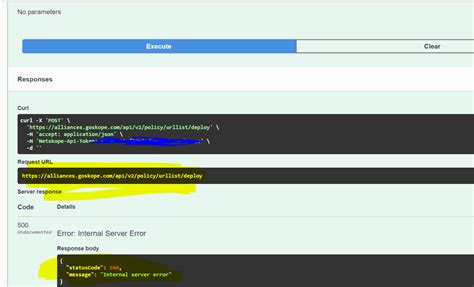 Getting Internal Server Error While Hitting Deploy Api Endpoint Community
