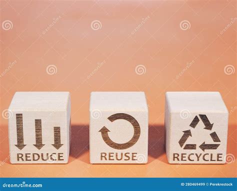Reduce Reuse And Recycle As Concept Of Resources Consumption Issues Stock Image Image Of