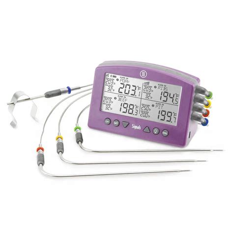 Thermoworks Signals Bbq Alarm Thermometer With Wi Fi And Bluetooth Wireless Technology Purple